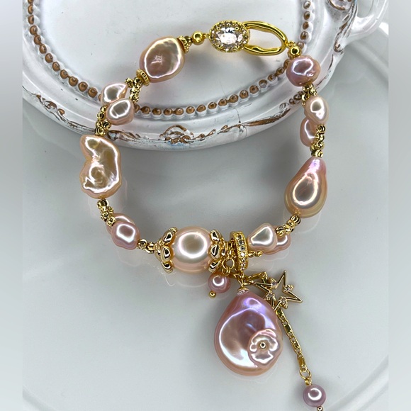 Jewelry | Handmade High Quality Freshwater Unusual 2 Tone Pearl ...